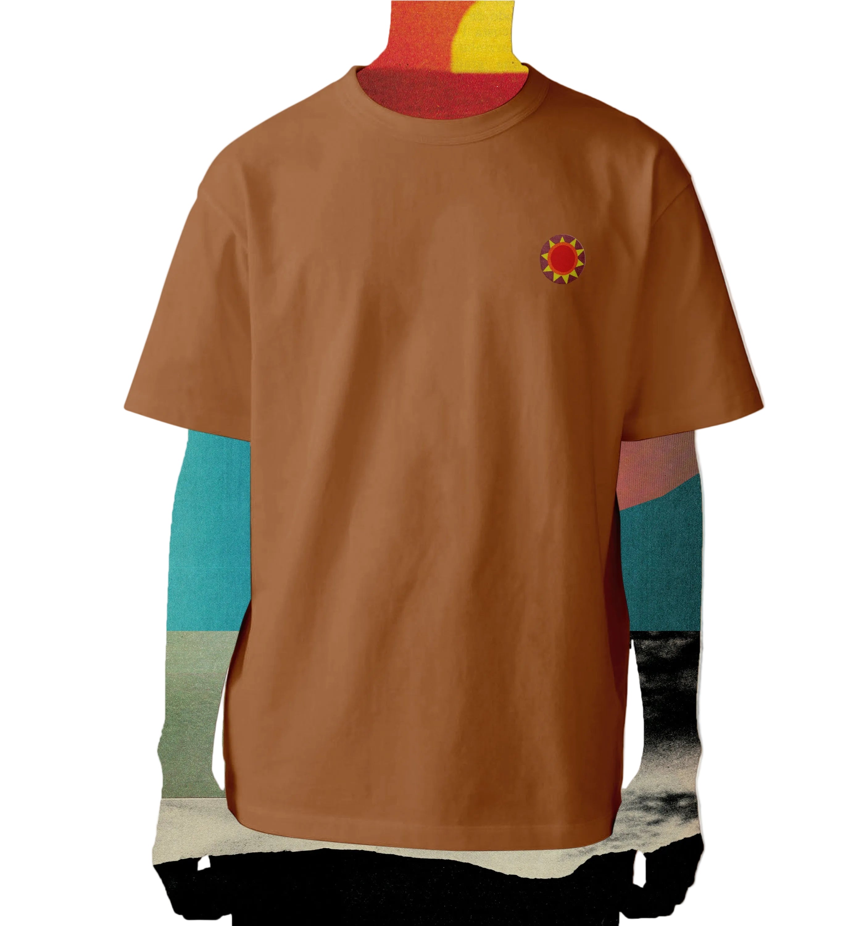 Camiseta caramelo sol bordado – CARO VAPOR